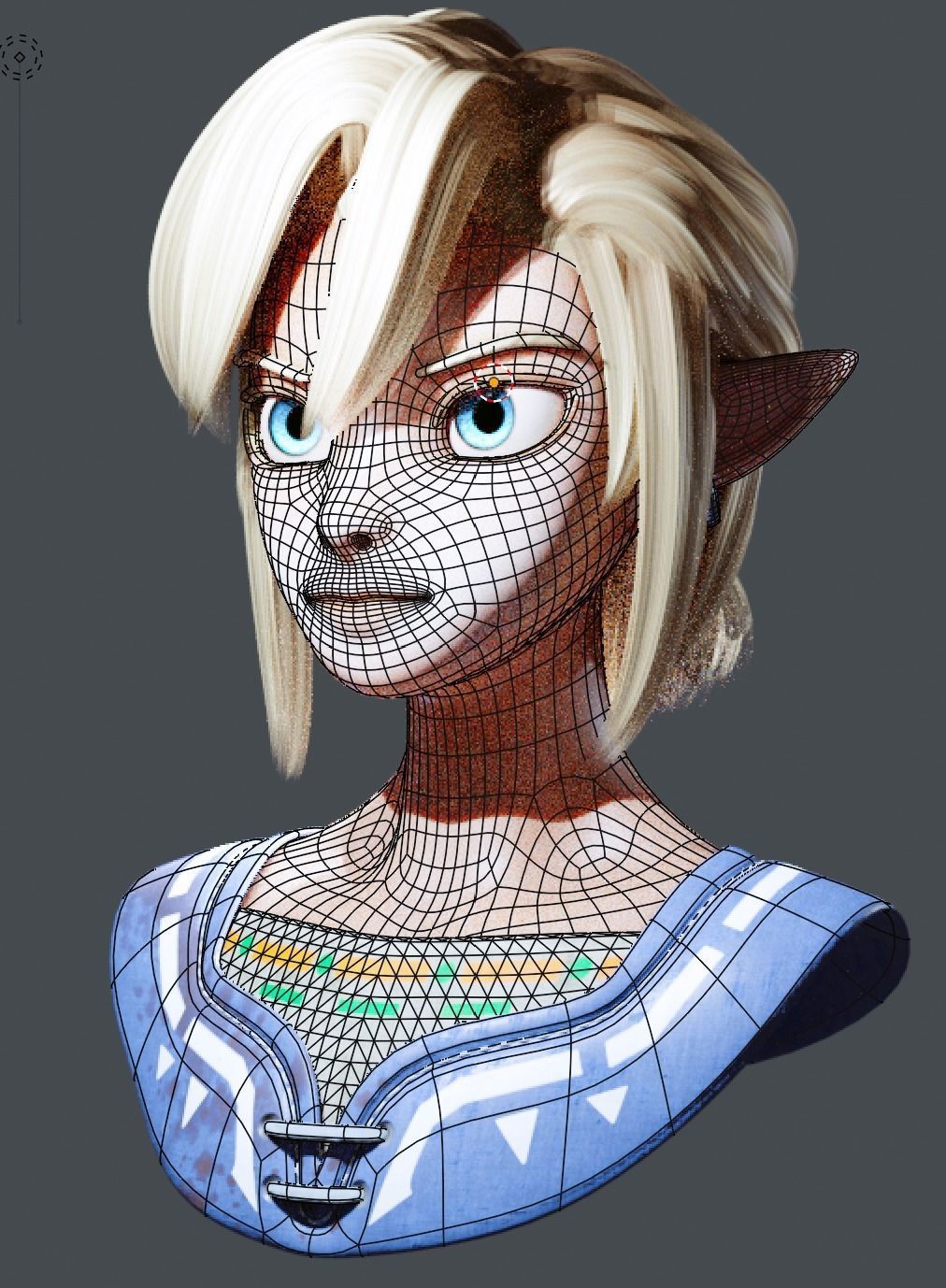 LINK BUST FROM ZELDA BOTW 3D model 3D printable | CGTrader