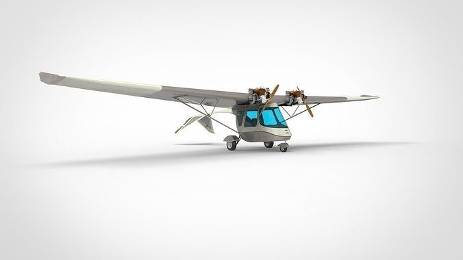 Ultraflight Lazair Airplane 3D model | CGTrader