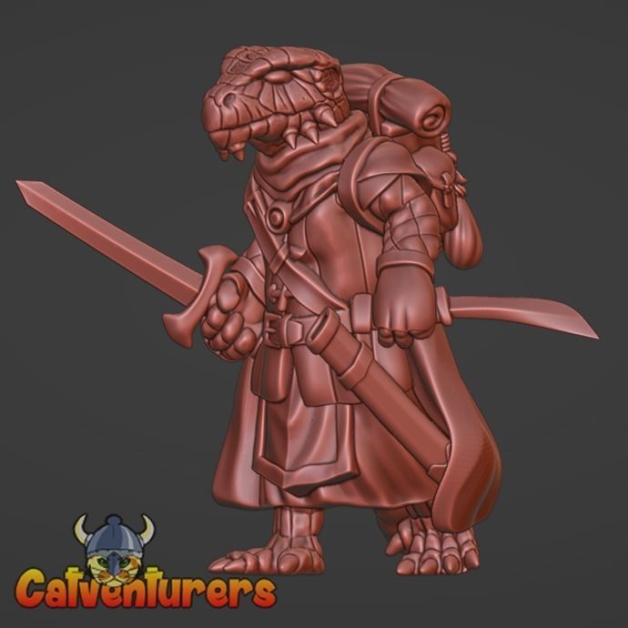 Lizard Ranger 3D model 3D printable | CGTrader