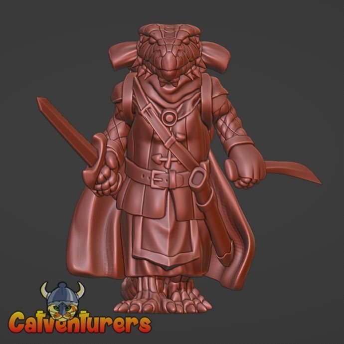 Lizard Ranger 3D model 3D printable | CGTrader