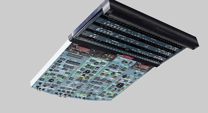 3D model ART 72 600 Cockpit Overhead Panel VR / AR / low-poly | CGTrader