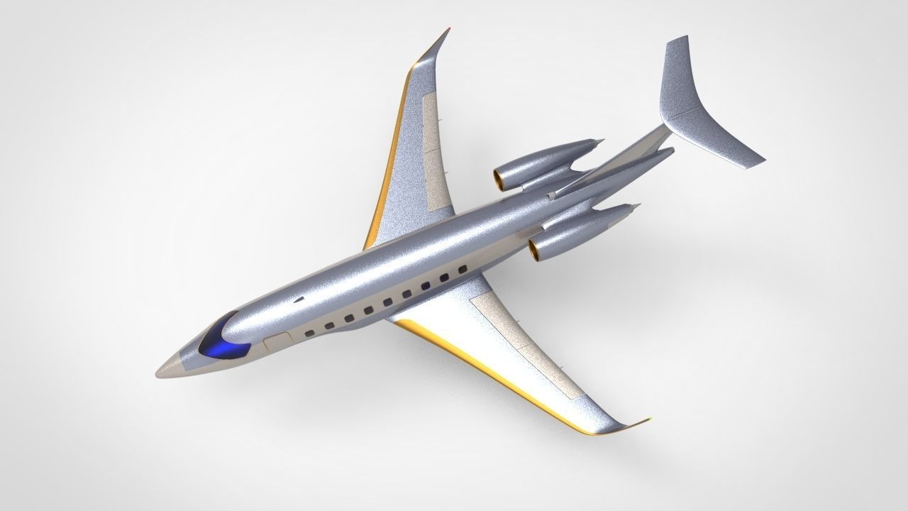 private jet 3D model | CGTrader