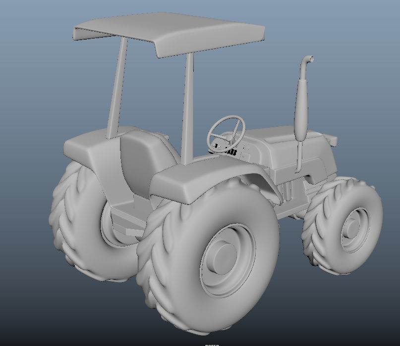3D model Tractor VR / AR / low-poly | CGTrader