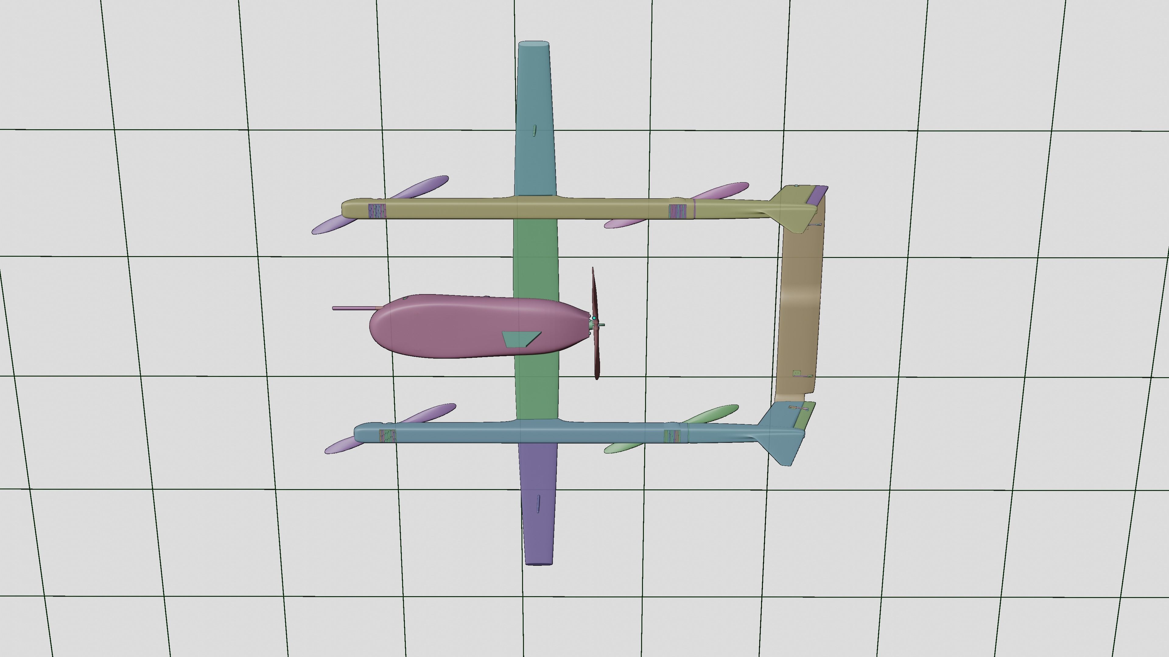 Poseidon UAV 3D Model unmanned aerial vehicle 3D model 3D model | CGTrader