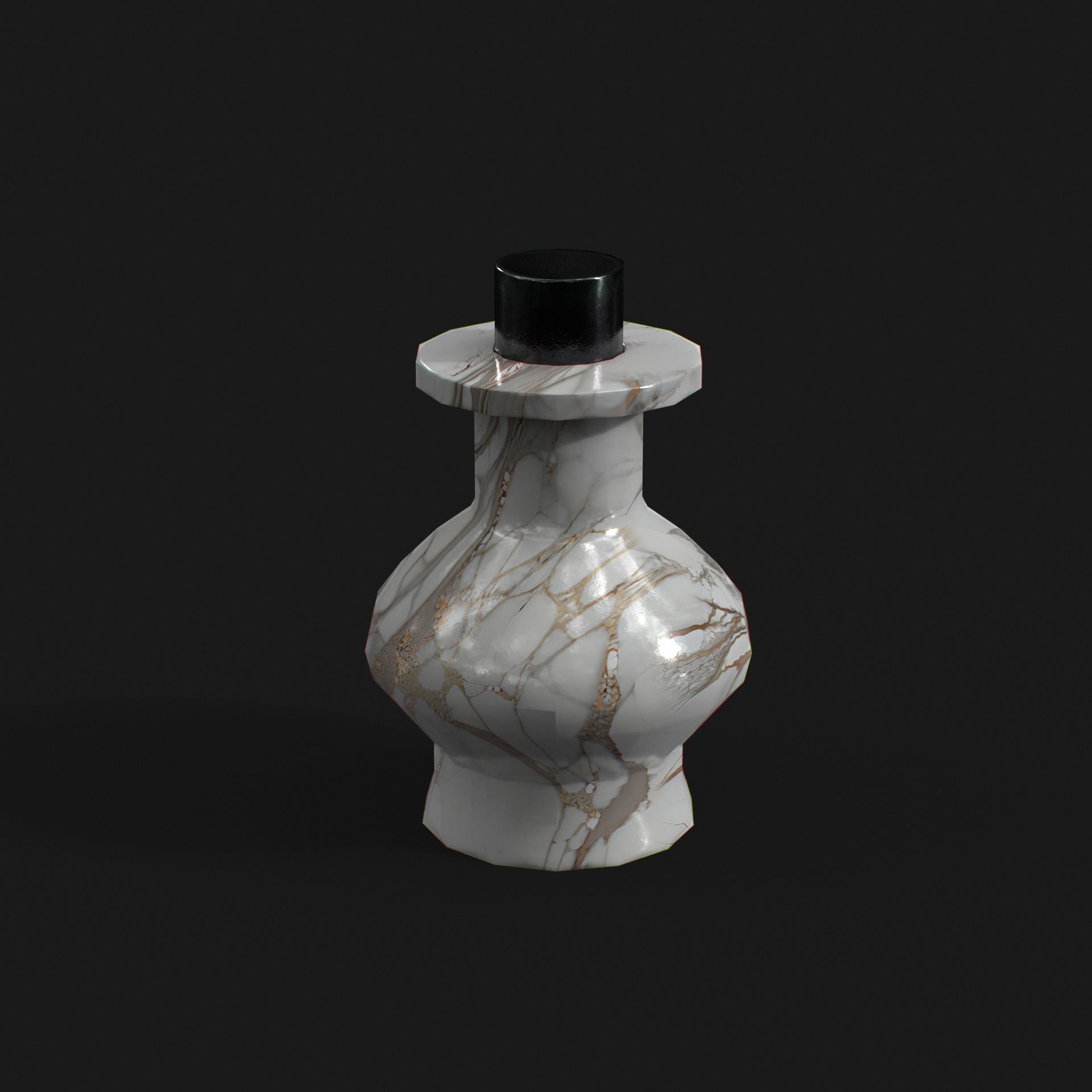 3D model Marble Low Poly Magical Alchemy Potions VR / AR / low-poly ...