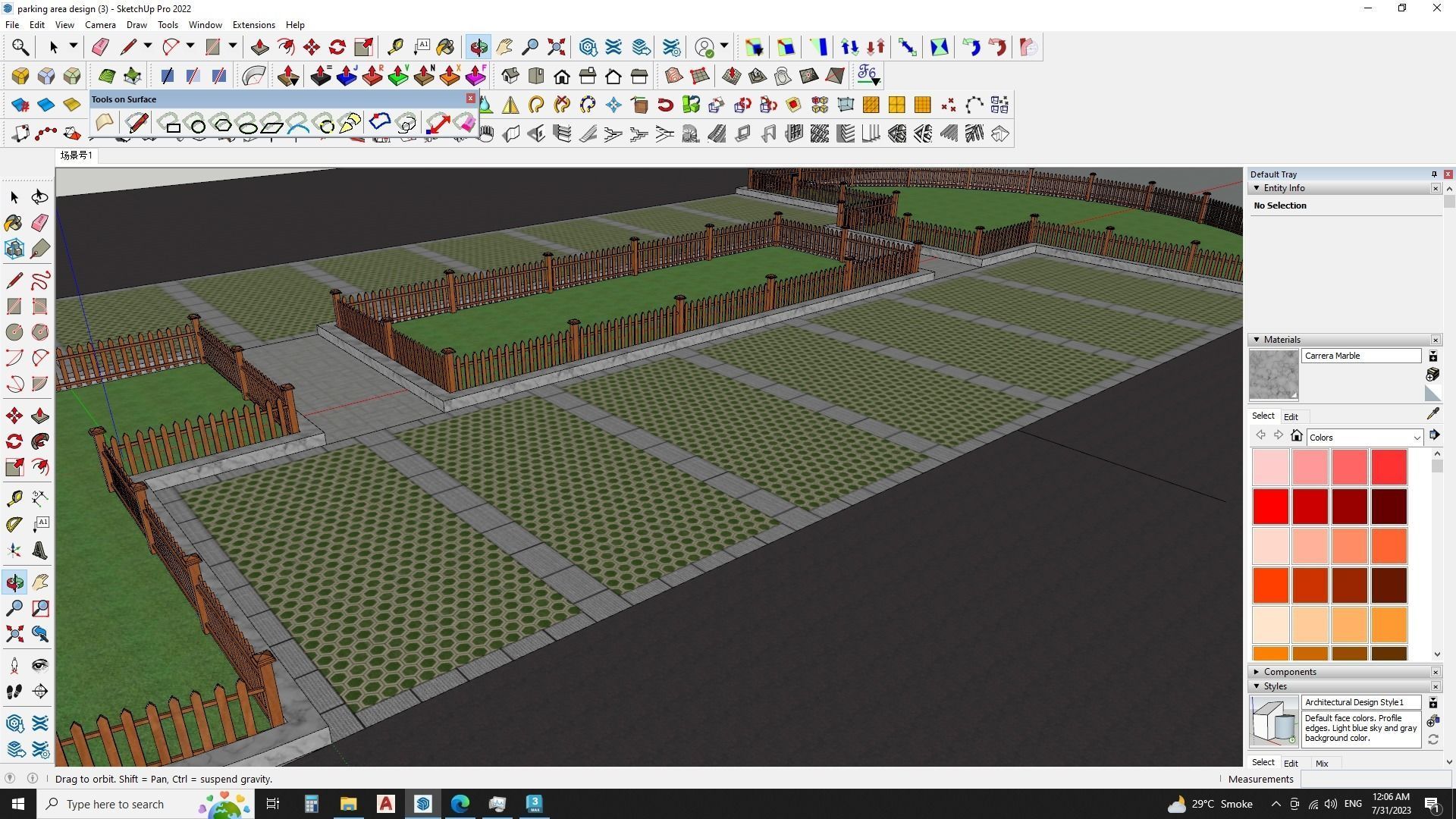 Modern Parking Lot - sketchup modelS 3D model | CGTrader