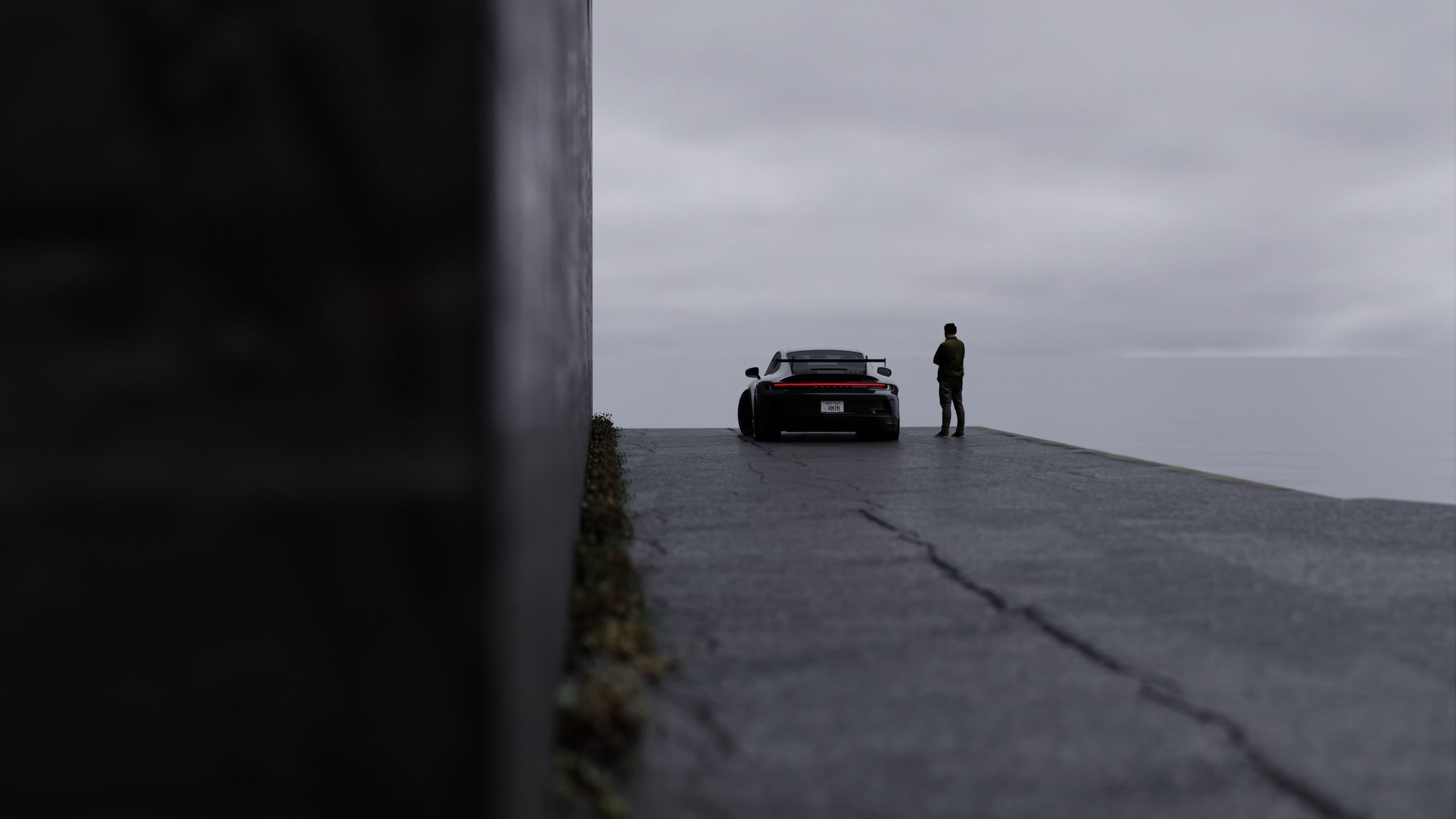 Car Seaside Scene 3D Blender File Textured FBX File 3D model | CGTrader