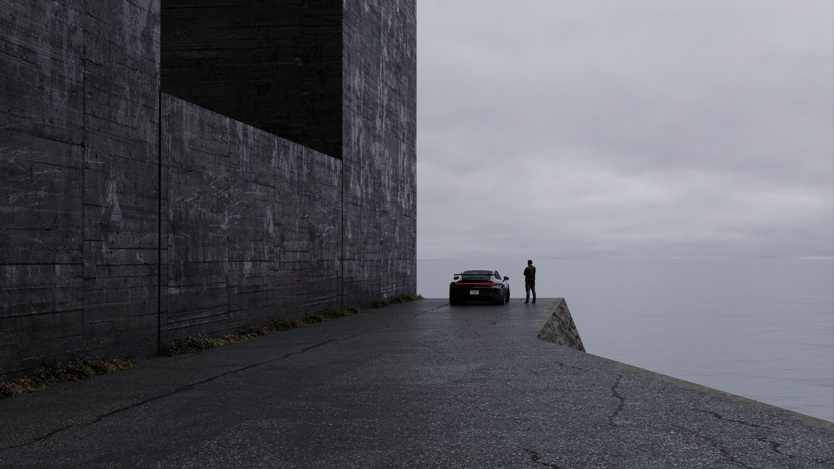 Car Seaside Scene 3D Blender File Textured FBX File 3D model | CGTrader
