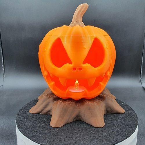 PUMPKIN HALLOWEEN JACK O LANTERN 3D model 3D printable | CGTrader