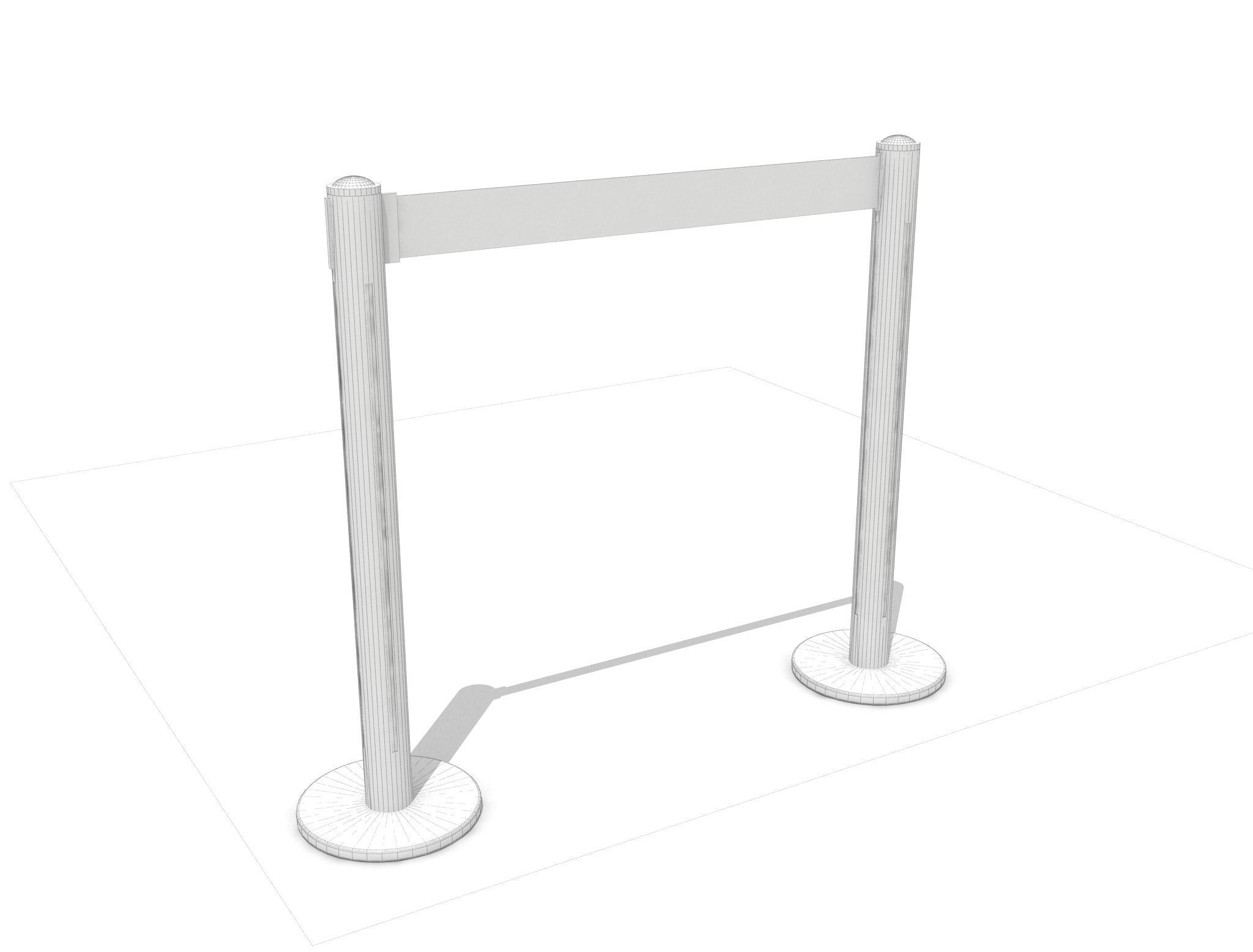 3D model 3d Rope Mania - Strap Barrier Stainless VR / AR / low-poly ...