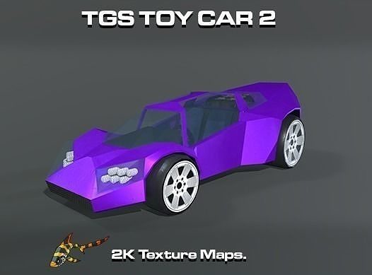 3D model TOY CAR 2 VR / AR / low-poly | CGTrader