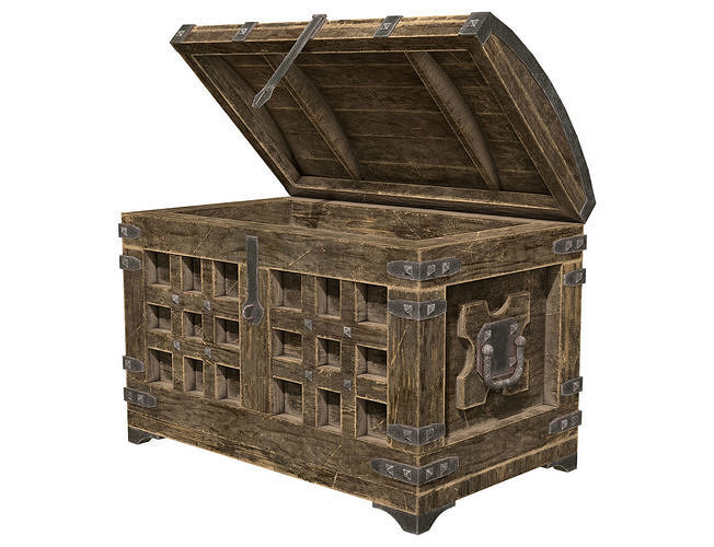 3D model Medieval Chest 1 VR / AR / low-poly | CGTrader