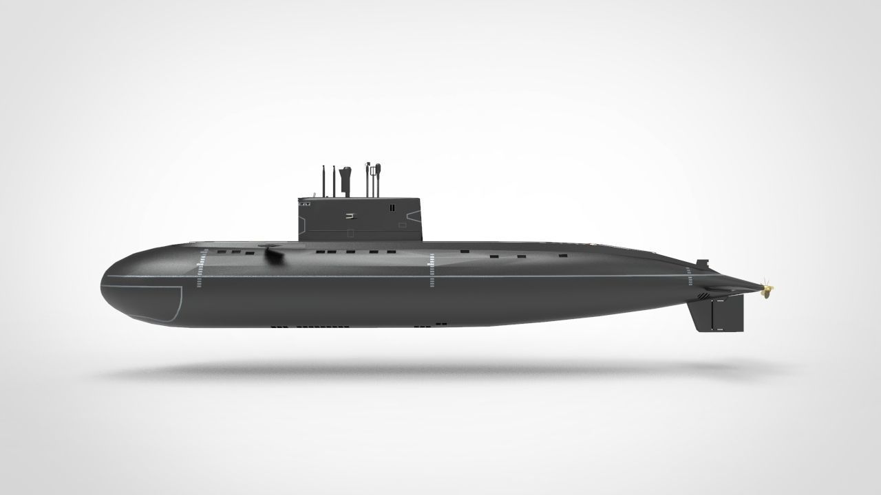 Project 877 Halibut Kilo Class submarine 3D model | CGTrader