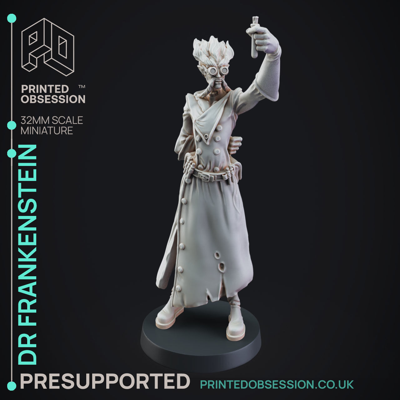 Dr Frankenstein - 3D Printable TTRPG - PRESUPPORTED - 32mm Scale 3D ...