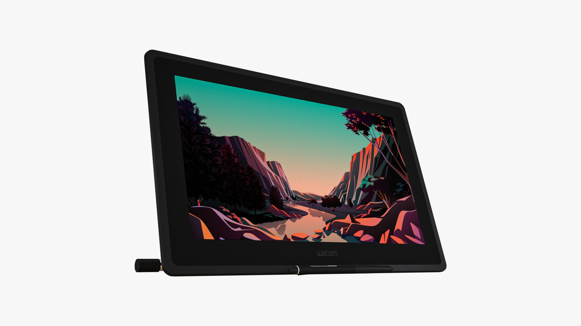 Wacom Cintiq 22 Set 3D model | CGTrader