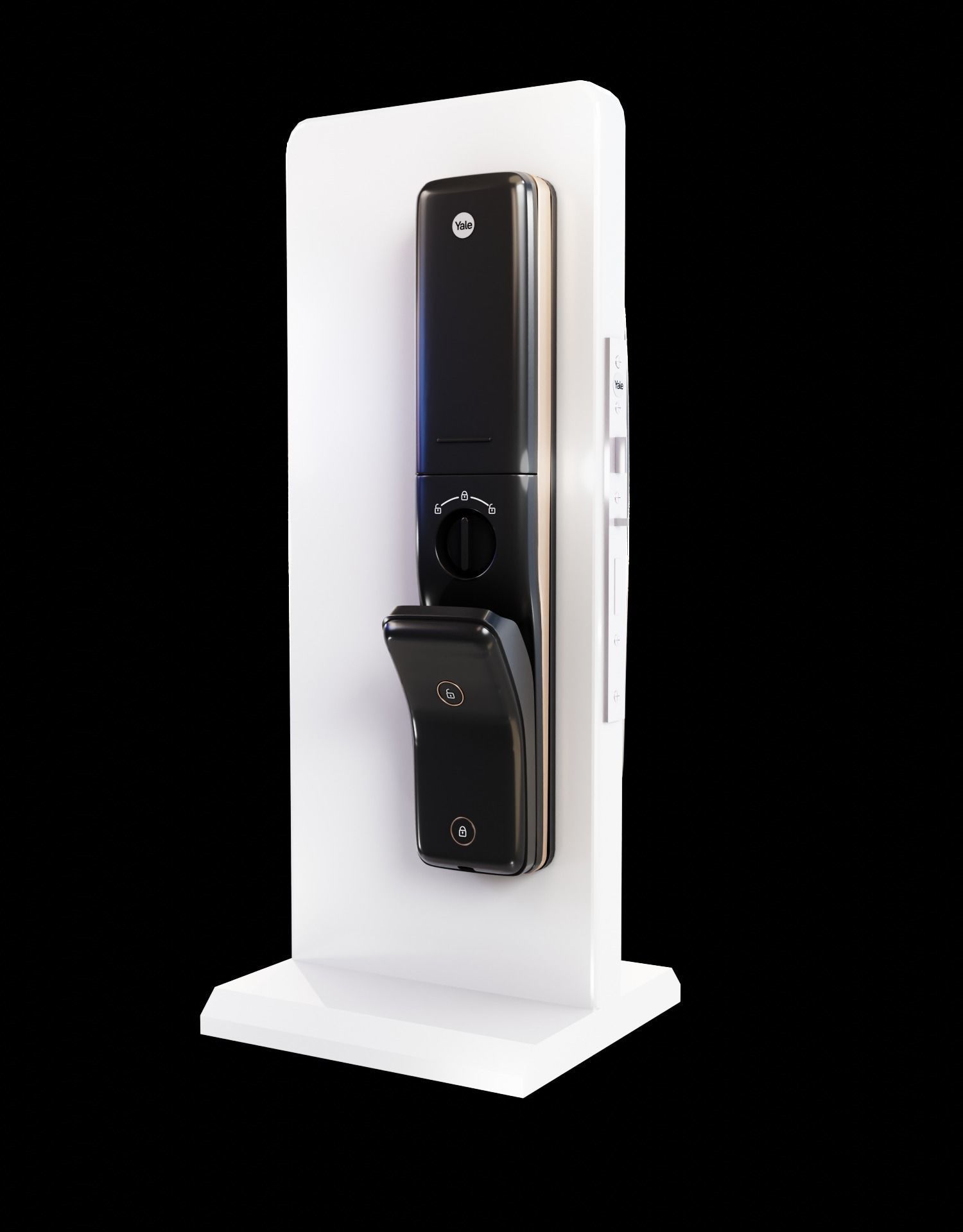 3D model Large Digital Door Lock Low-poly 3D model Brand Yale VR / AR ...