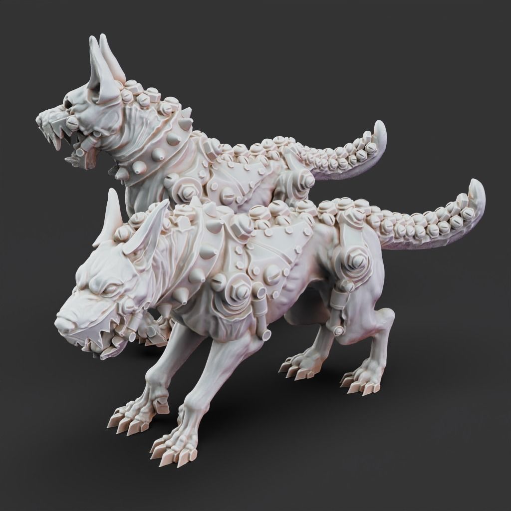 Guard Dogs - 3D Printable TTRPG - PRESUPPORTED - 32mm Scale 3D model 3D ...