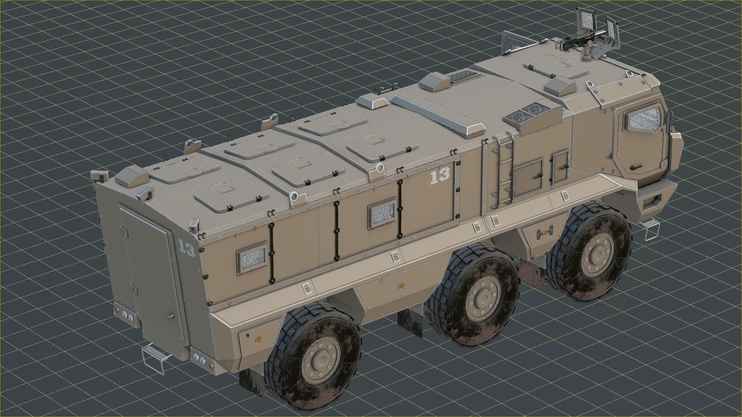 3D model Kamaz - Typhoon VR / AR / low-poly | CGTrader