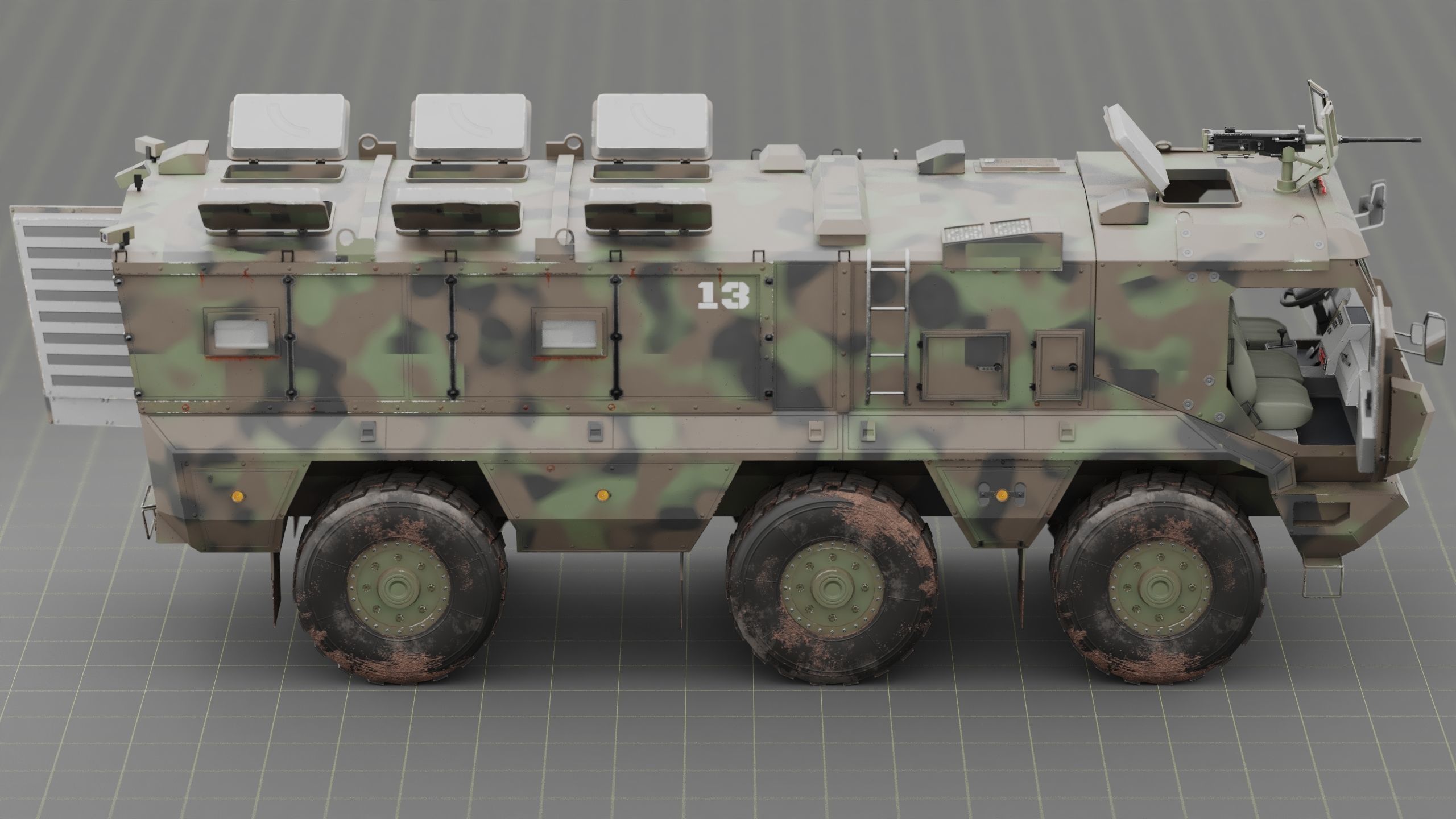 3D model Kamaz - Typhoon VR / AR / low-poly | CGTrader