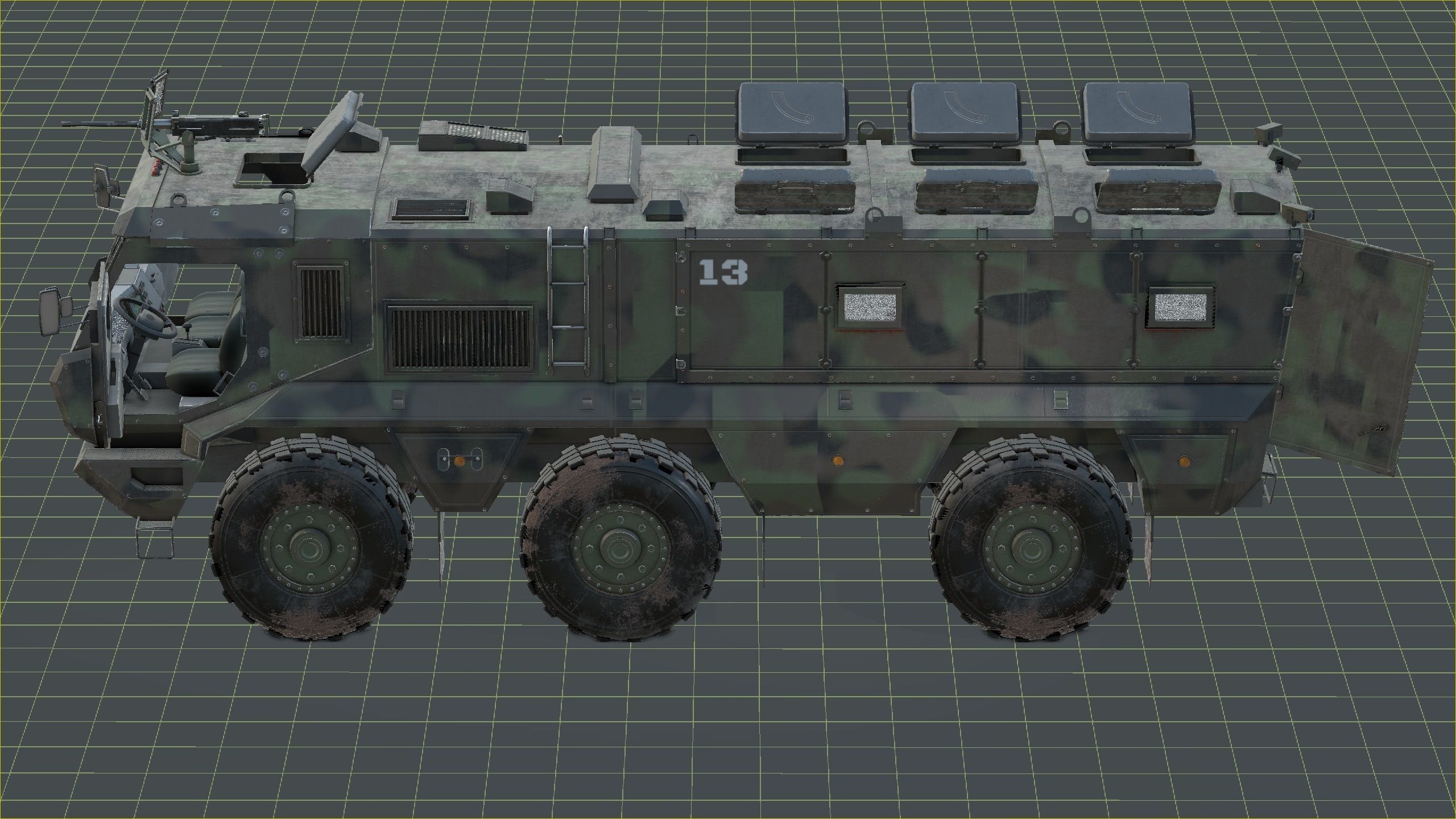 3D model Kamaz - Typhoon VR / AR / low-poly | CGTrader