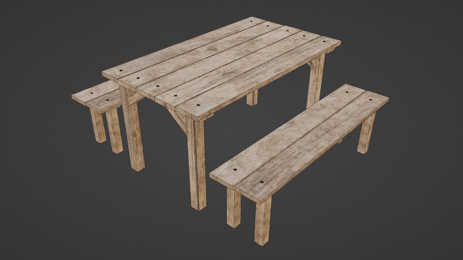 Wooden Table free VR / AR / low-poly 3D model | CGTrader