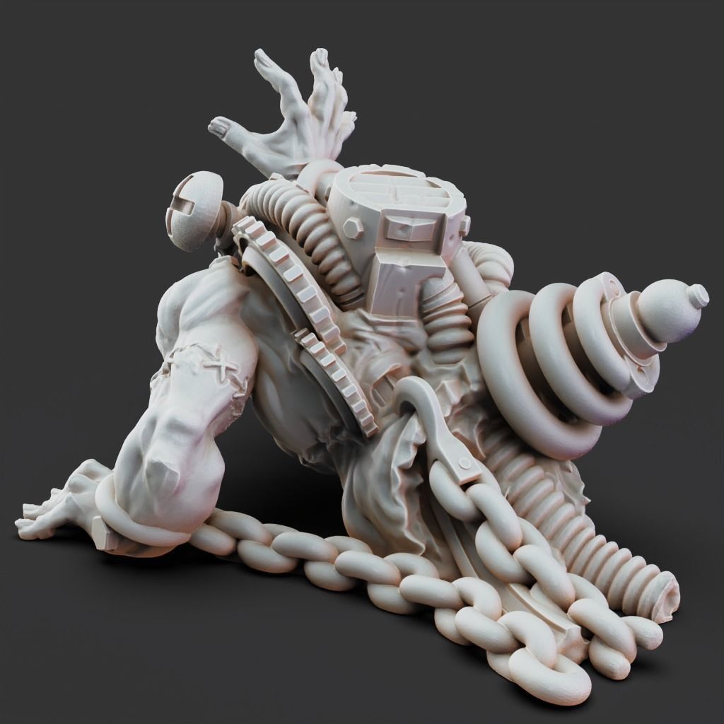 Prototype Franken - 3D Printable TTRPG - PRESUPPORTED - 32mm 3D model 3D printable | CGTrader