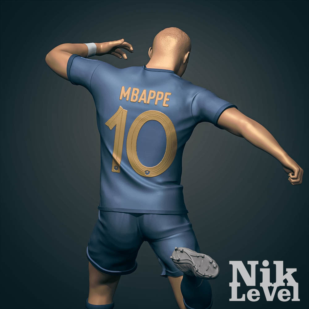 Kylian Mbappe 3D Printable 5 3D model 3D printable | CGTrader