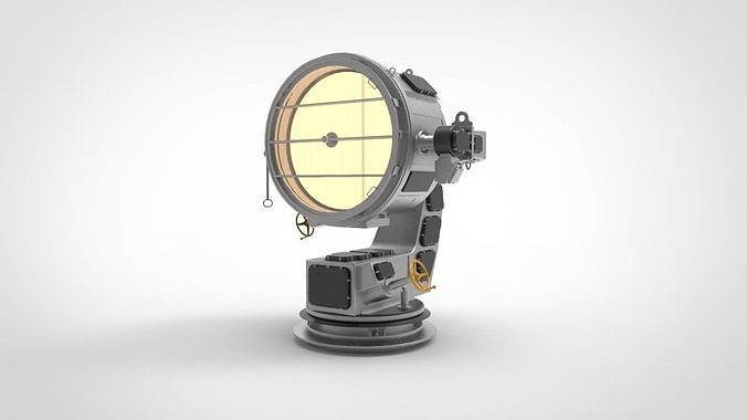 Marine Searchlight 3D model | CGTrader