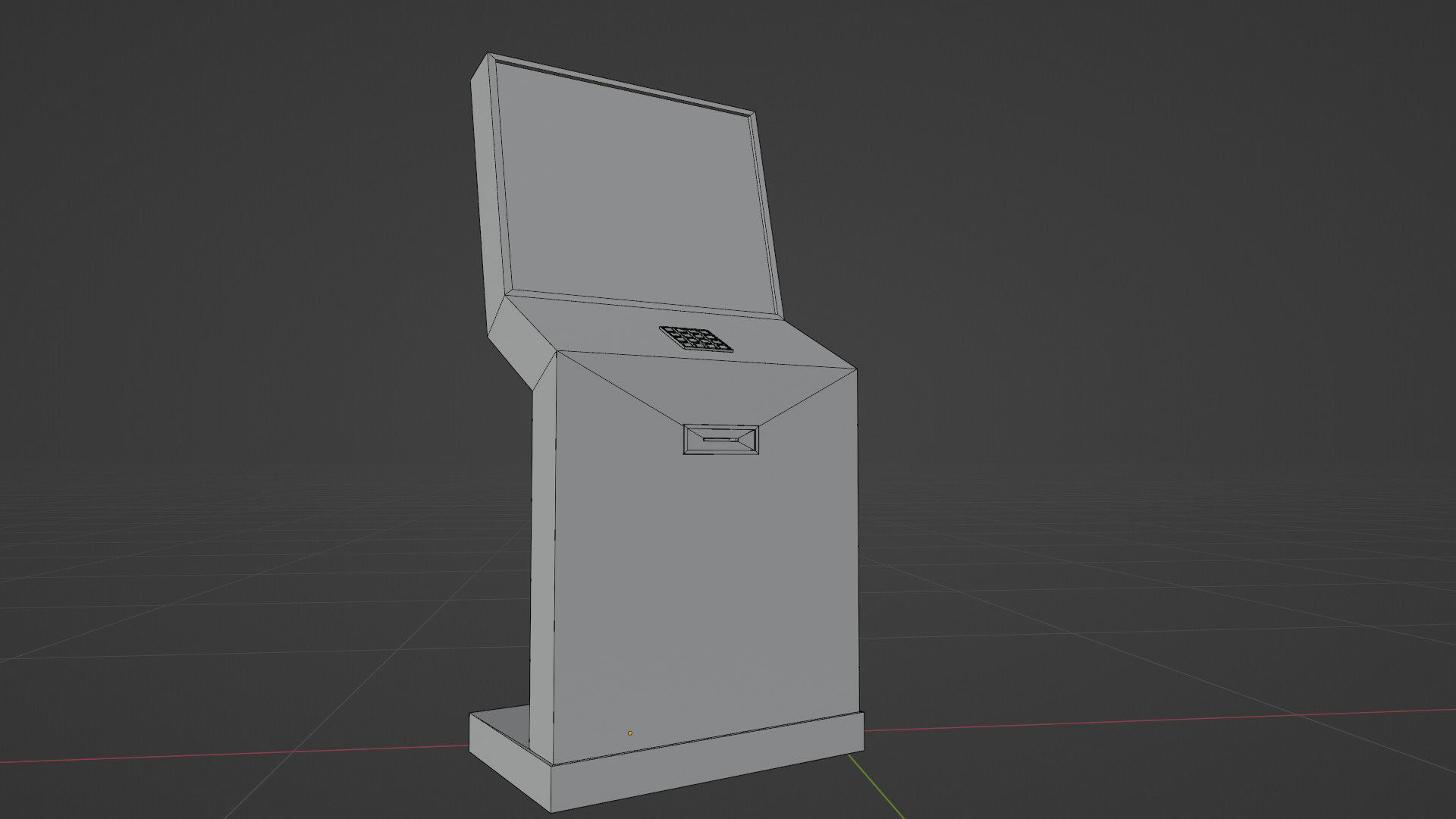 3D model Digital Information Display Board 3D Model VR / AR / low-poly ...