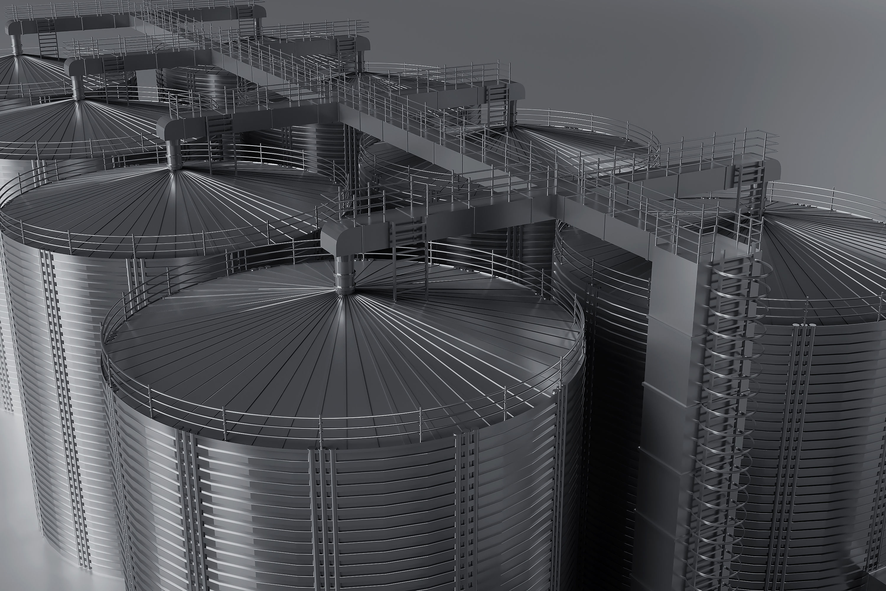 Grain Elevator Complex 3D model | CGTrader