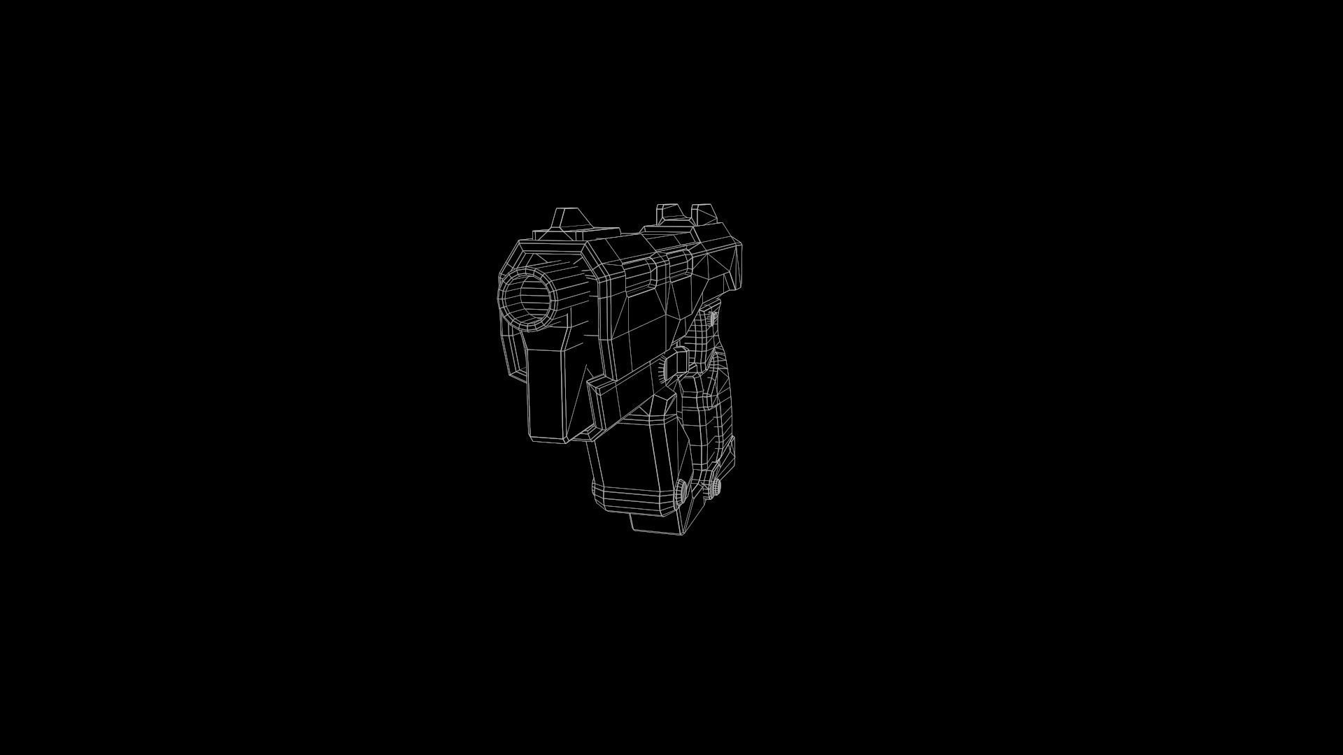 3D model Low Poly Sci-Fi Futuristic Pistol Handgun AR VR Ready VR / AR ...