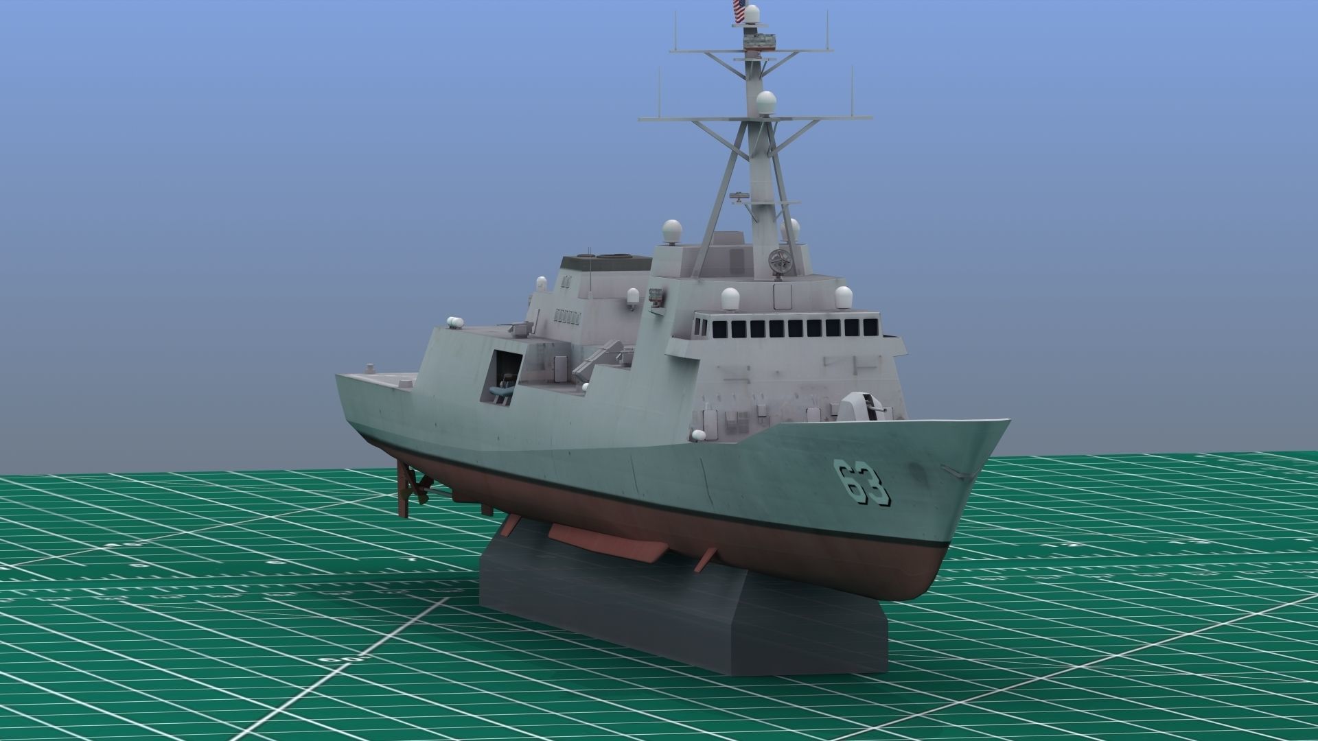 FFG62 Frigate Print Model 3D model 3D printable | CGTrader