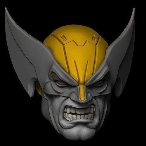 WOLVERINE ANGRY FACE 3D model | CGTrader