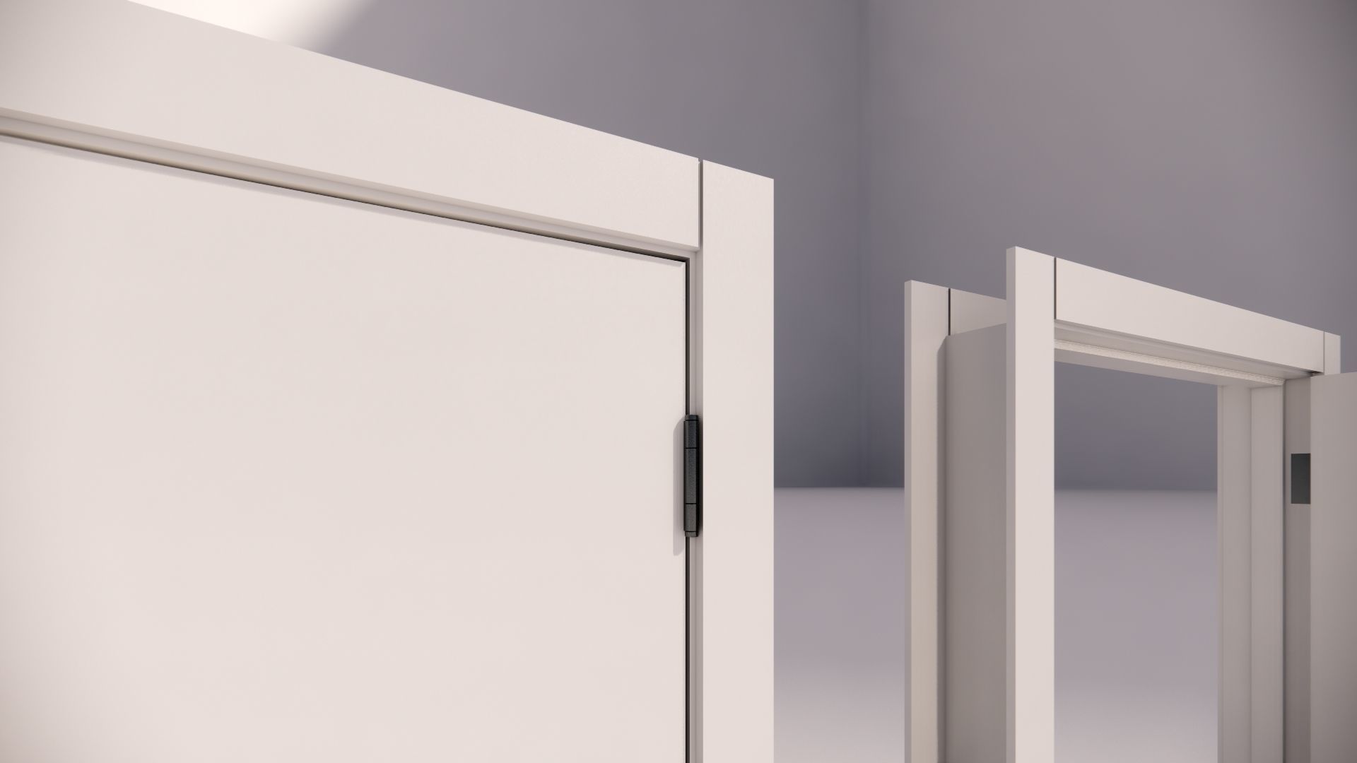 Simple door with mechanisms 3D model | CGTrader