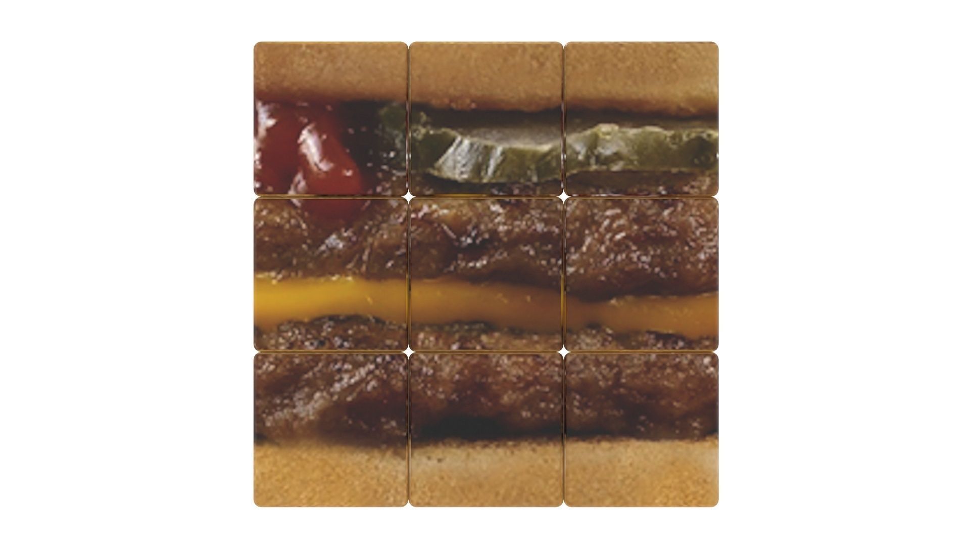 Burger Rubiks Cube 3D model | CGTrader