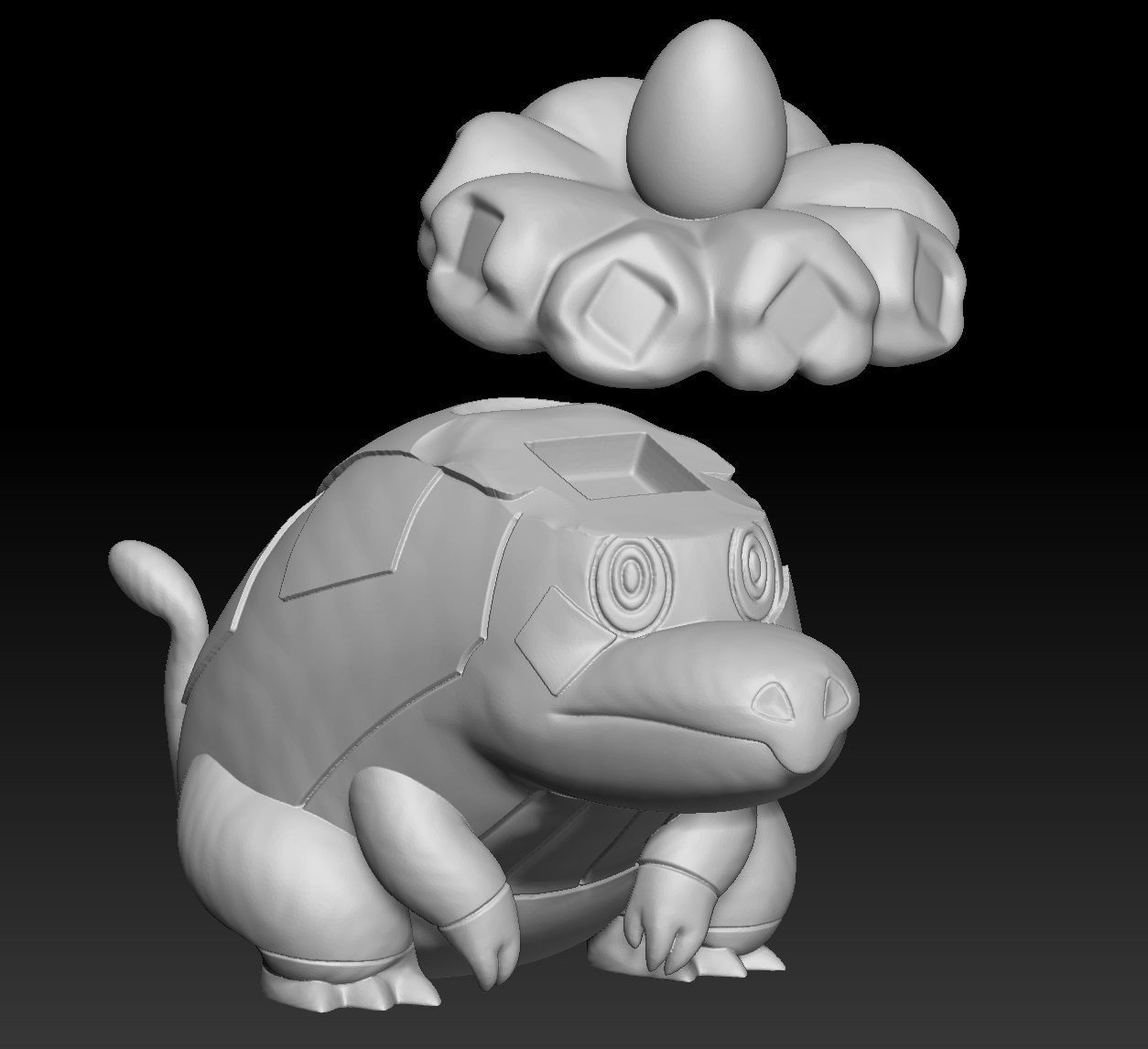 Pokemon Fuecoco Crocalor Skeledirge 3D model 3D printable | CGTrader