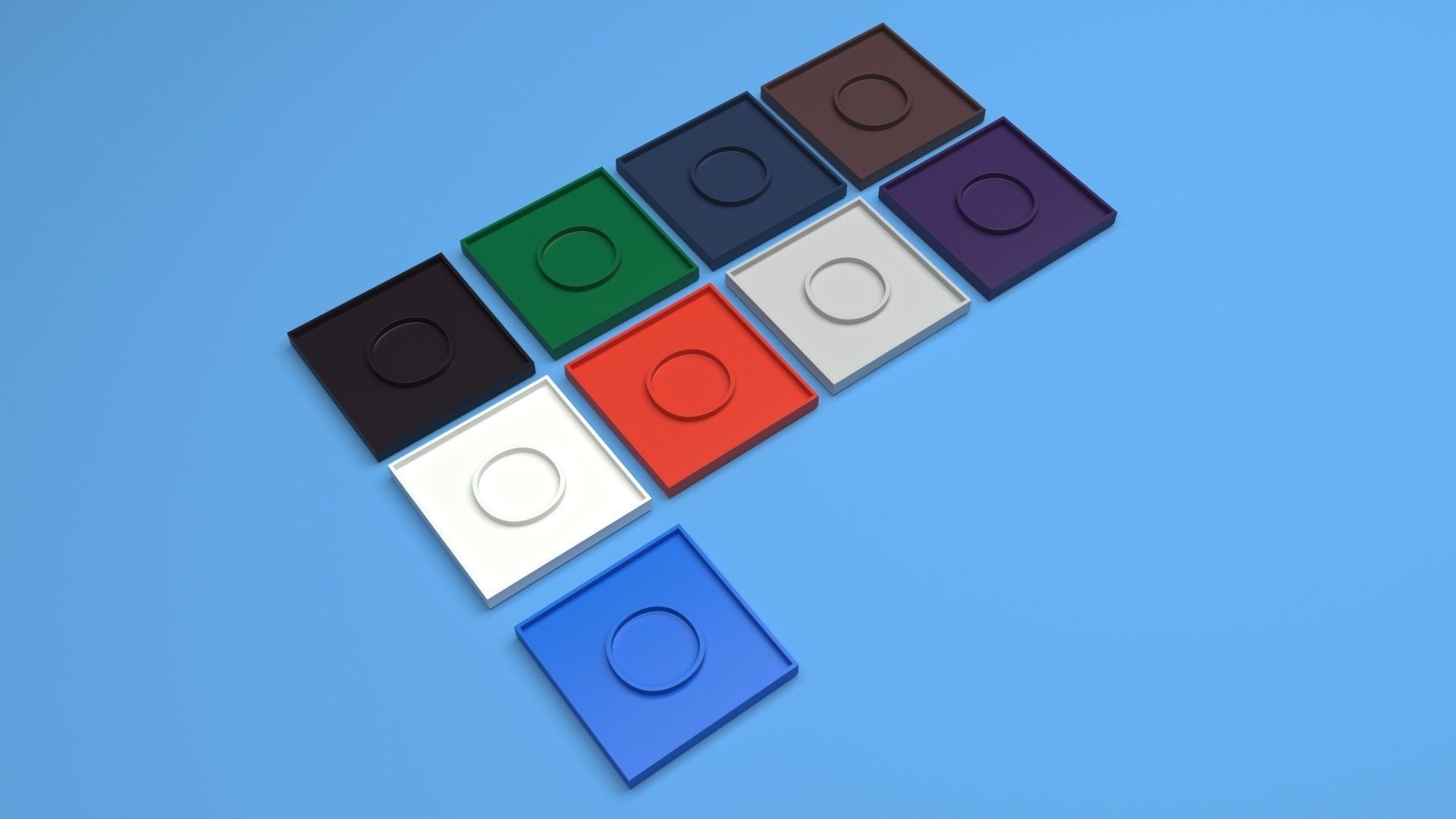 Box of Blocks Lego Tiles Set 3D model | CGTrader