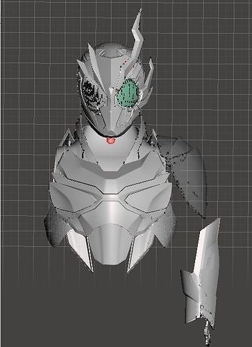 Kamen rider ark one cosplay wearable helmet chest piece set 3D model 3D ...