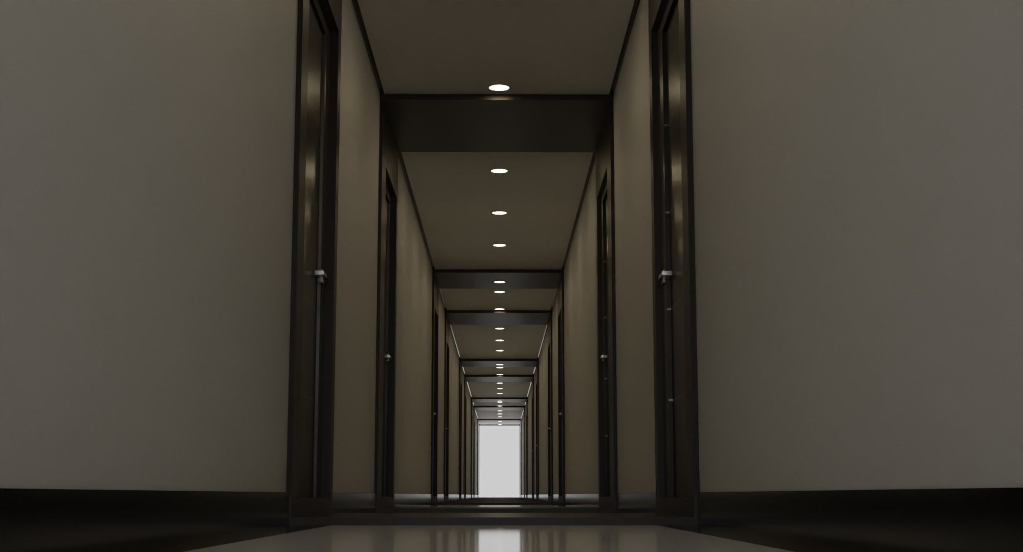 3D model Corridor Hallway VR / AR / low-poly | CGTrader