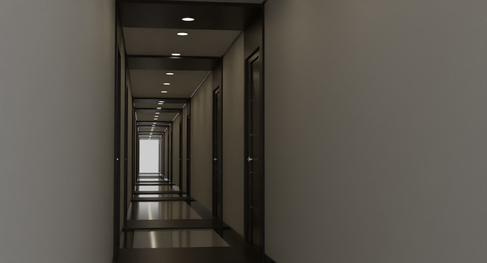 3D model Corridor Hallway VR / AR / low-poly | CGTrader