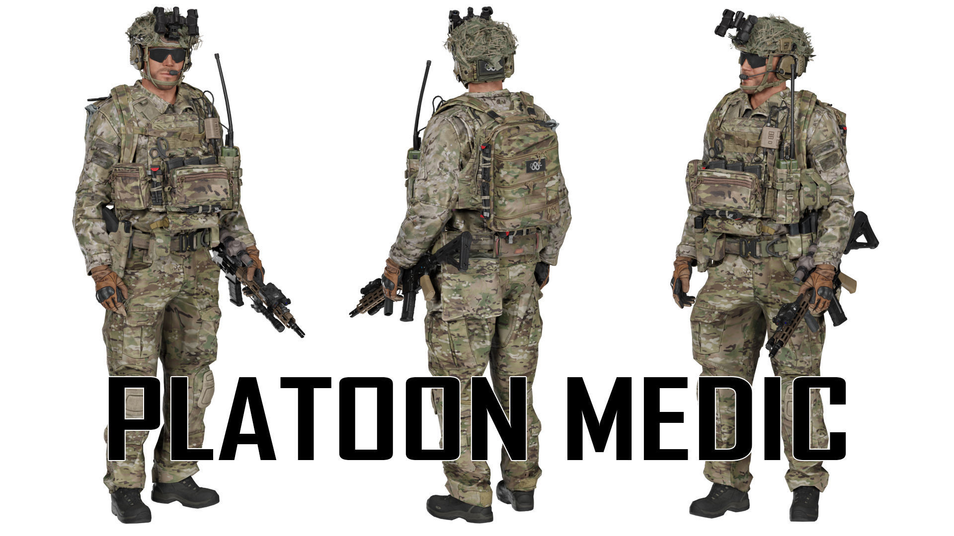 3D model GAME READY RIGGED WESTERN SPECIAL OPERATIONS CHARACTER V2 VR ...