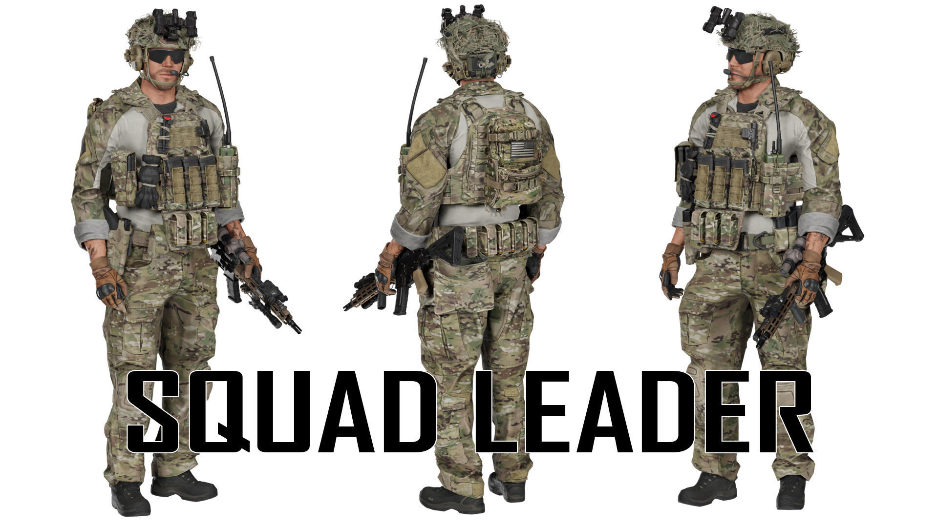 3D model GAME READY RIGGED WESTERN SPECIAL OPERATIONS CHARACTER V2 VR ...