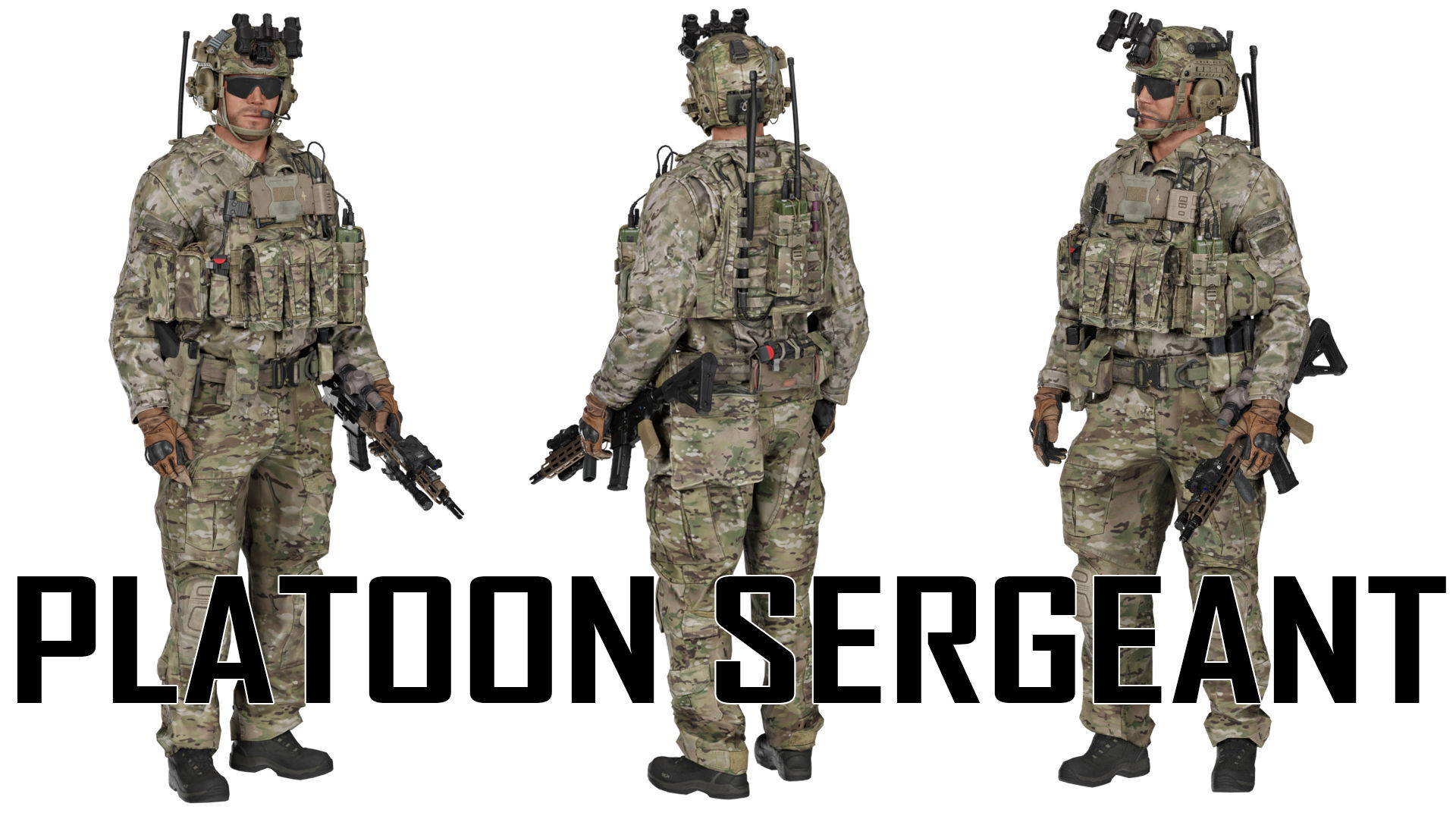 3D model GAME READY RIGGED WESTERN SPECIAL OPERATIONS CHARACTER V2 VR ...