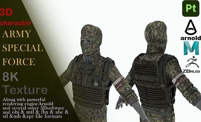 ARMY ESPECIAL FORCE 3D model | CGTrader