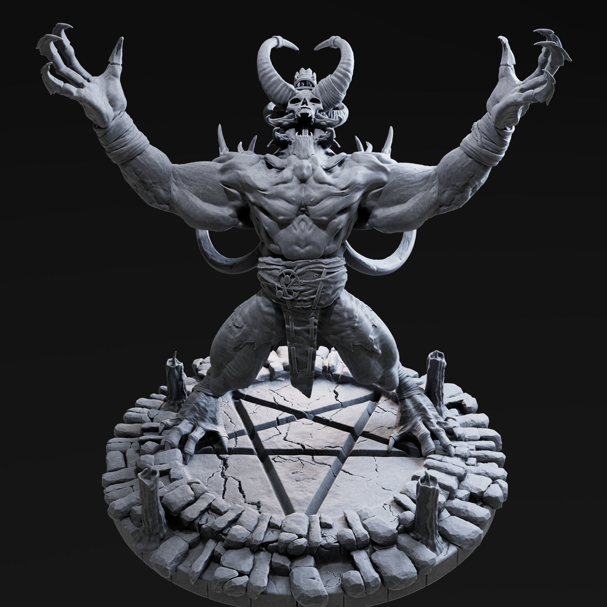 3D model Demon High 3d Print Ready VR / AR / low-poly | CGTrader