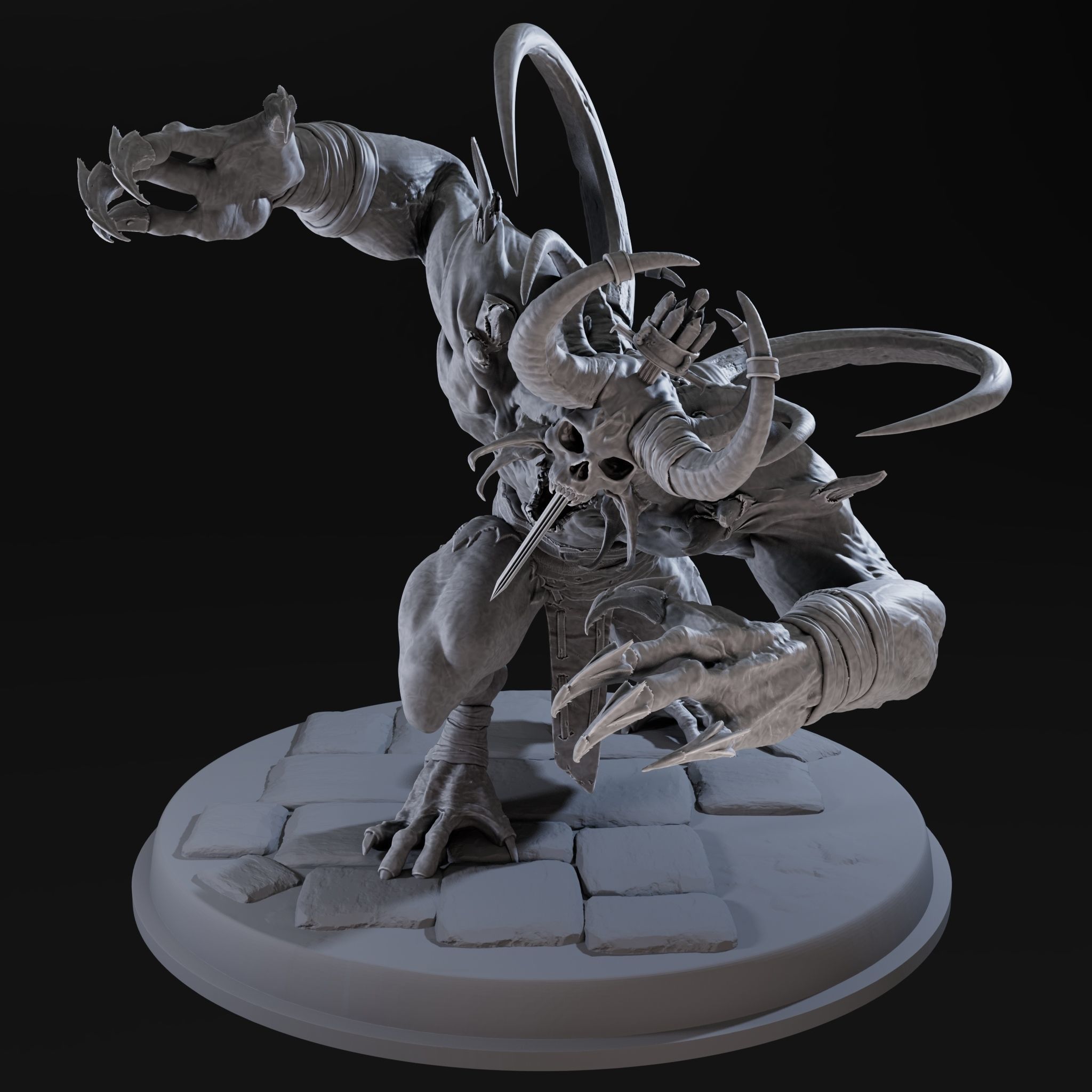 3D model Demon High 3d Print Ready VR / AR / low-poly | CGTrader