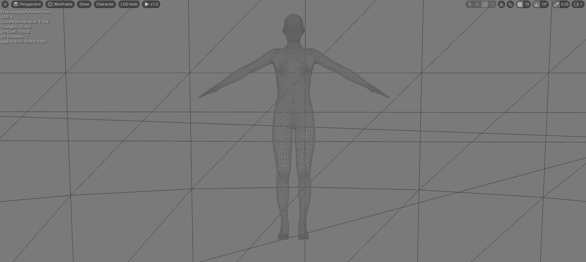Androgenous Character Base with Morphs 3D model animated rigged | CGTrader