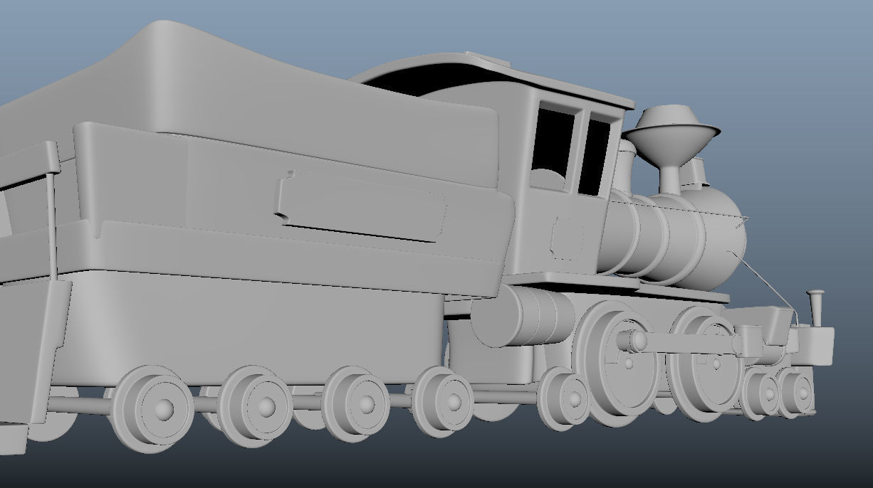3D model Train VR / AR / low-poly | CGTrader