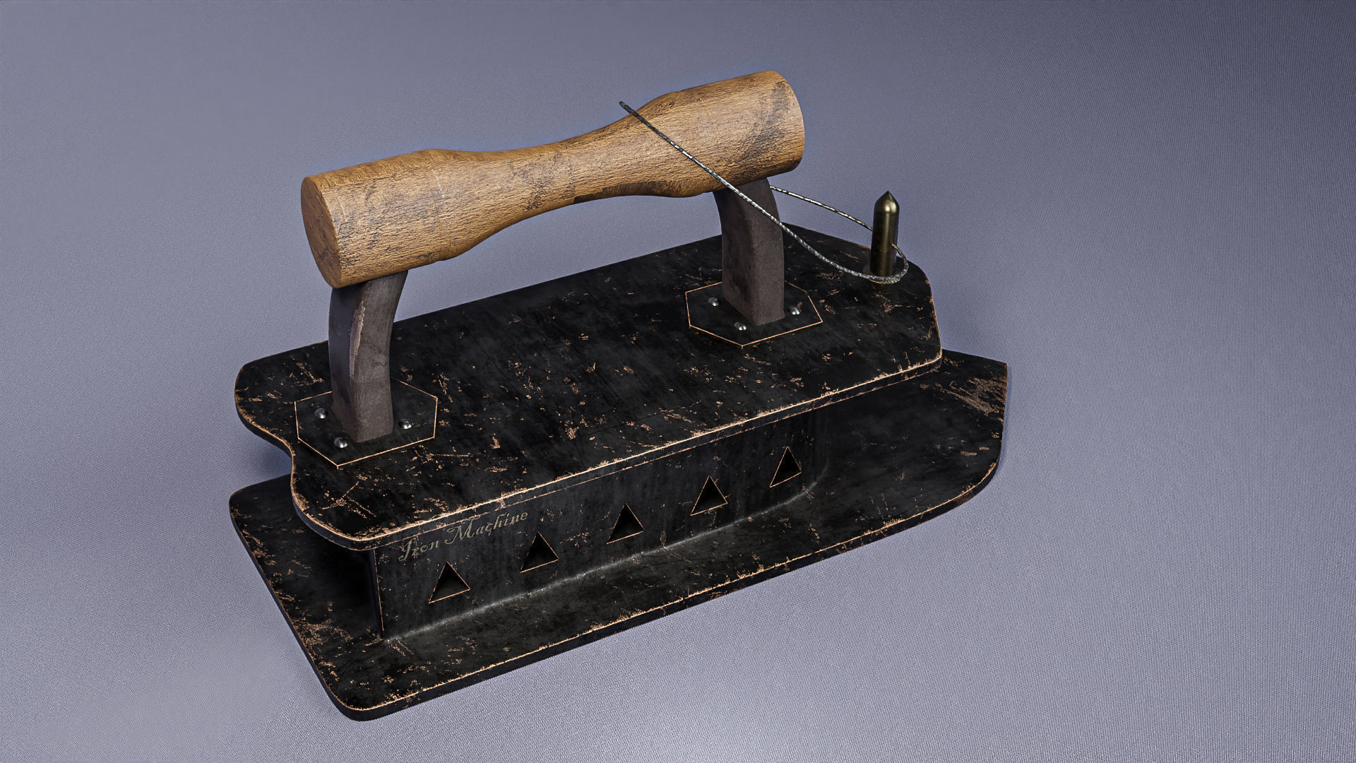 Classic Iron Machine With Texture 3D model | CGTrader