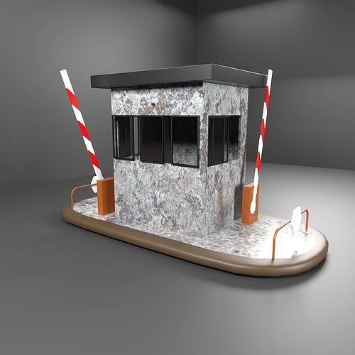 3D model Security Guard room VR / AR / low-poly | CGTrader